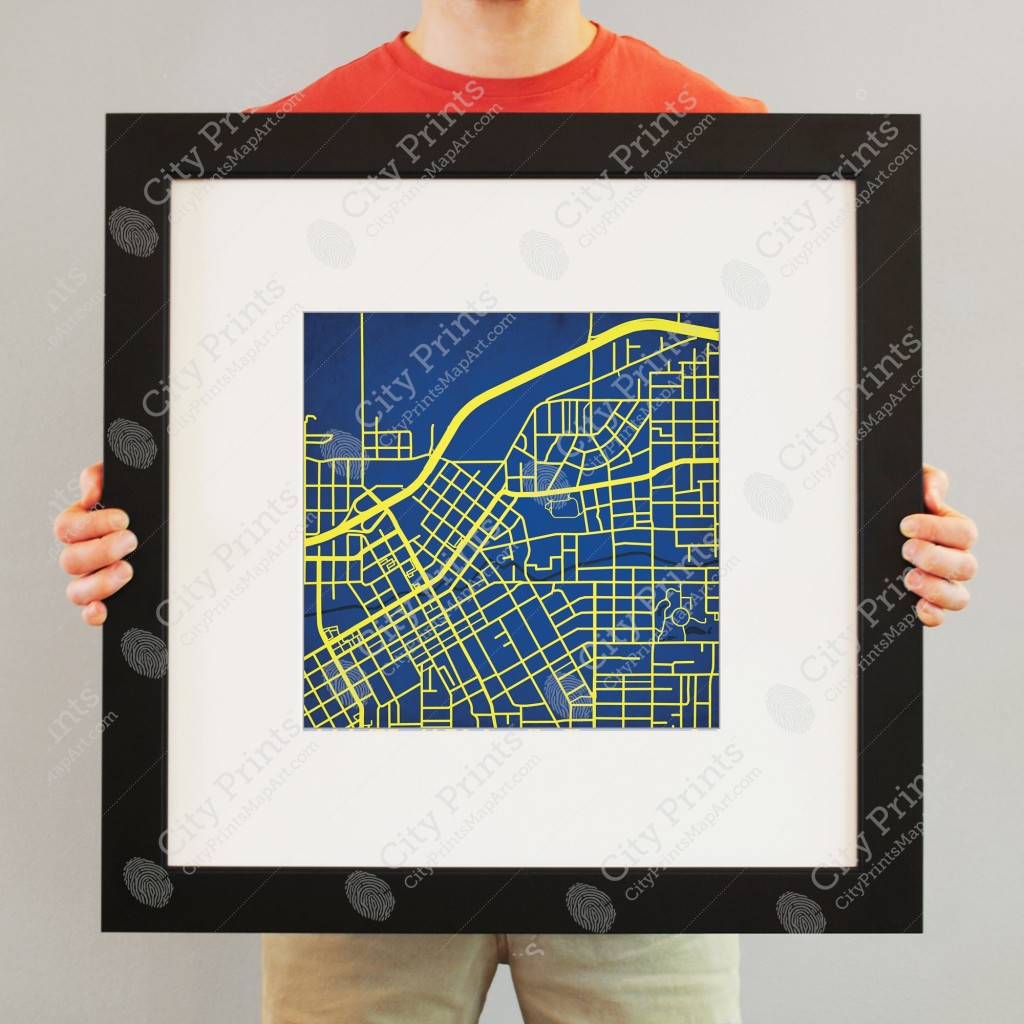 Whitman College Campus Map Art - City Prints