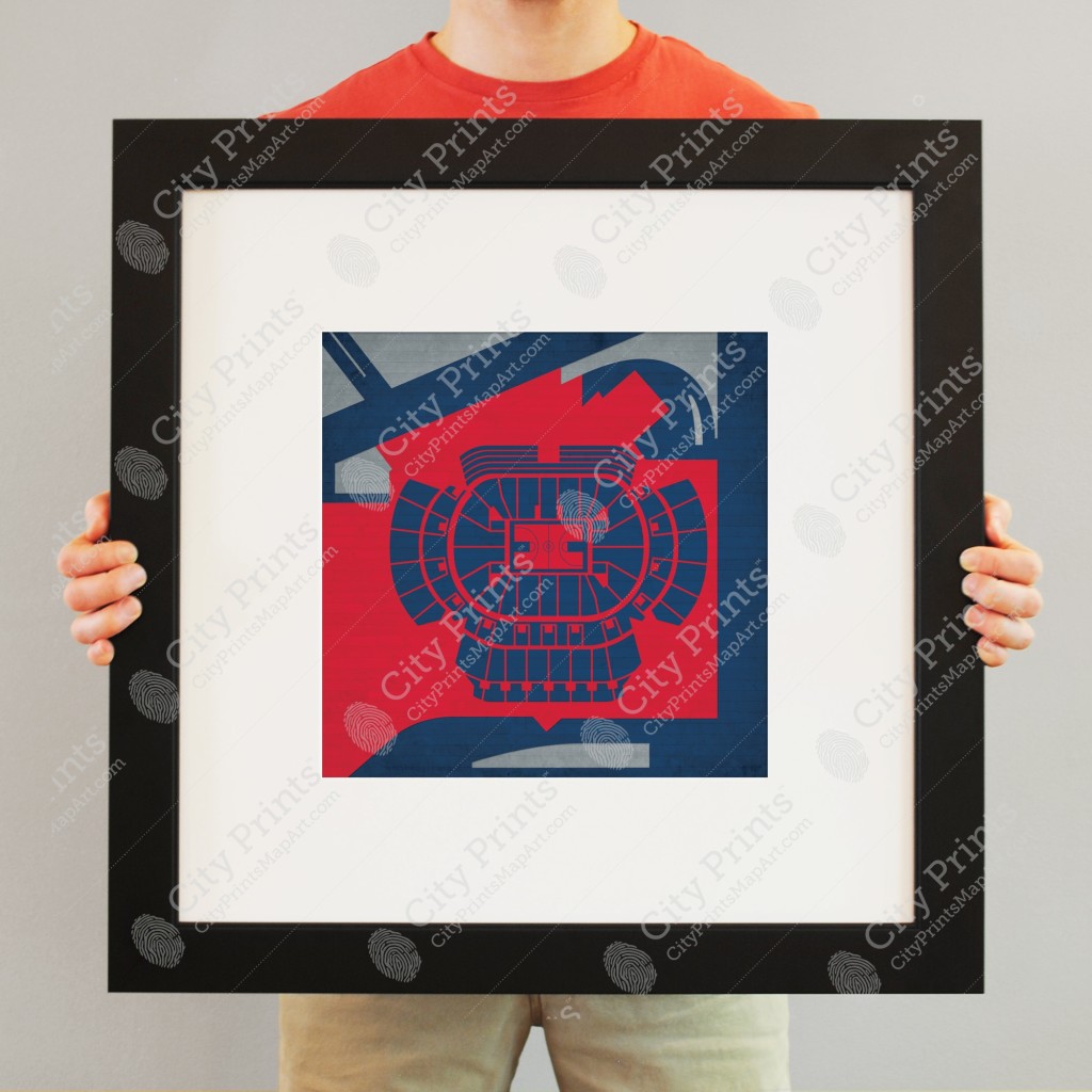Philips Arena Map Art - City Prints