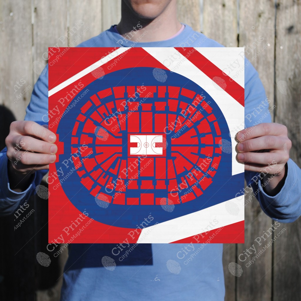 Staples Center Map Art - City Prints