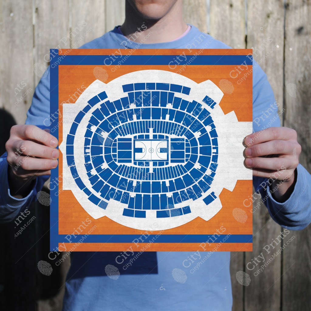 Madison Square Garden Map Art - City Prints