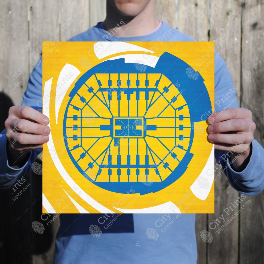 Oracle Arena Map Art - City Prints