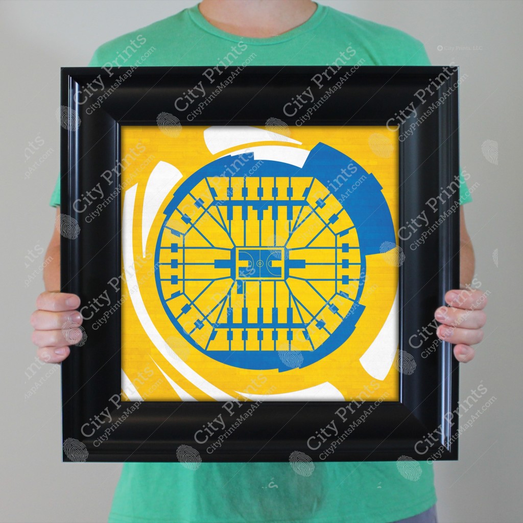Oracle Arena Map Art - City Prints
