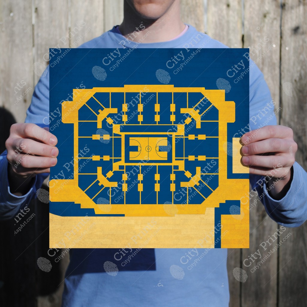 California Memorial Stadium Map Art - City Prints
