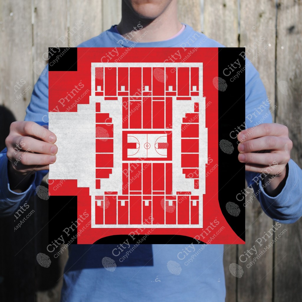 Fifth Third Arena Map Art - City Prints