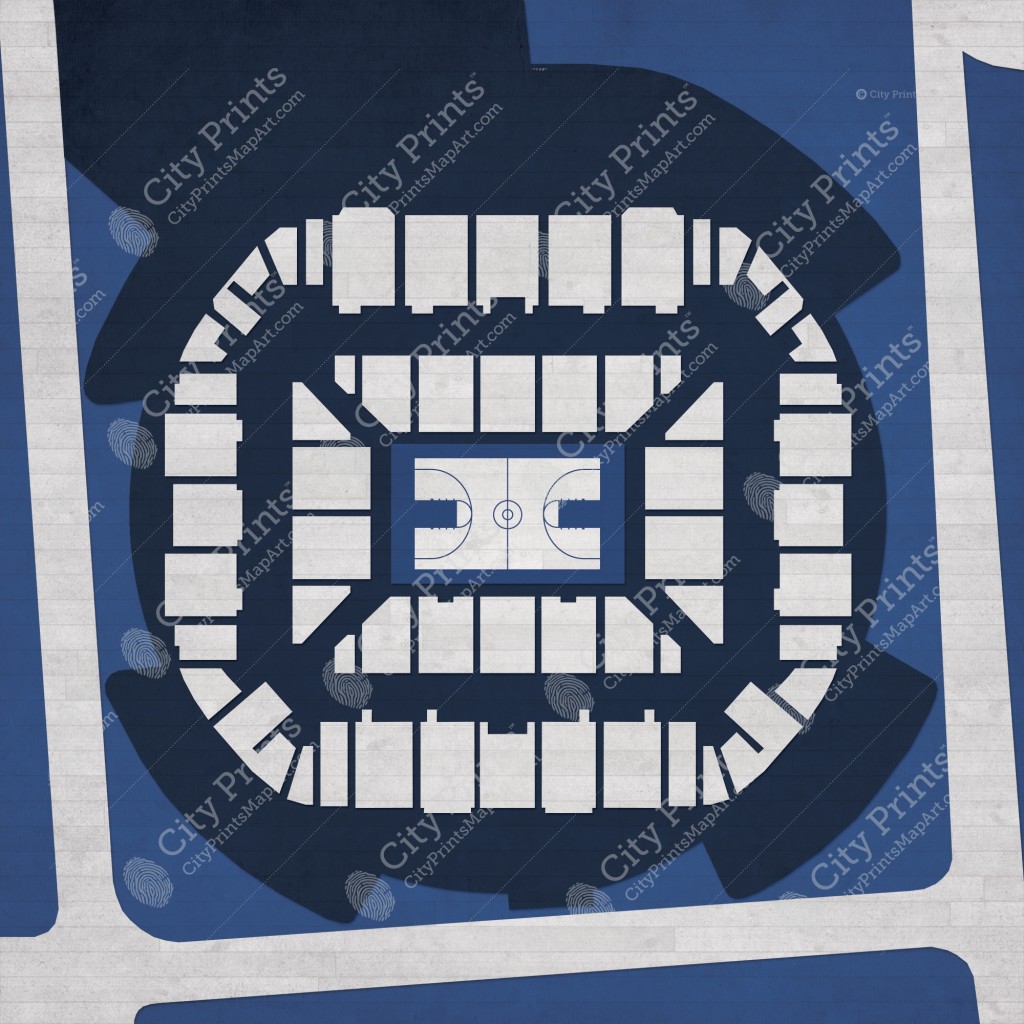 University of Connecticut Campus Map Art - City Prints