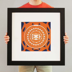 State Farm Center Map Art - City Prints