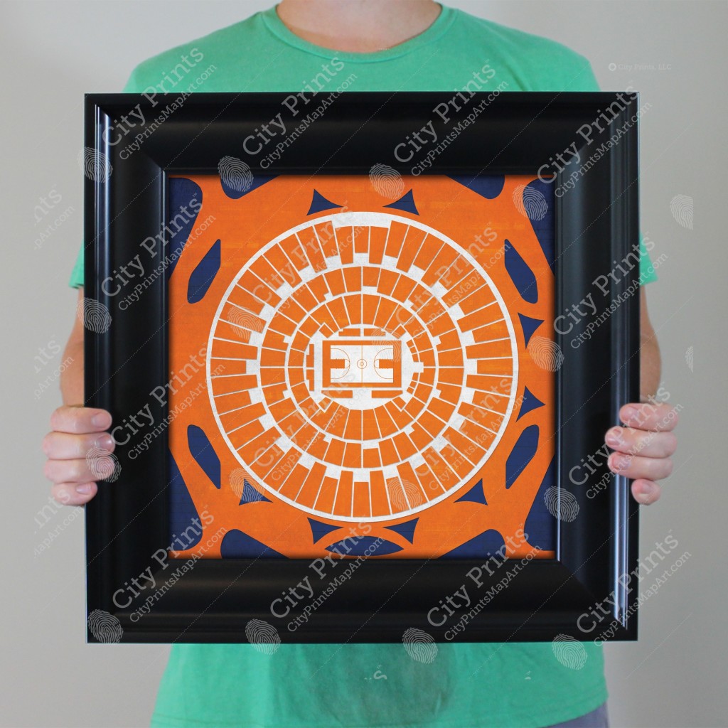 State Farm Center Map Art - City Prints