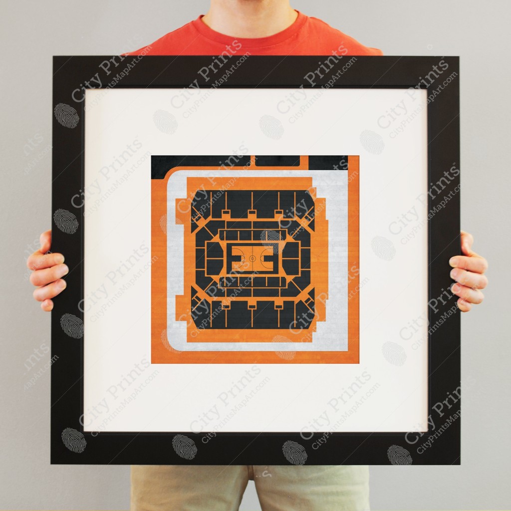 Gill Coliseum Map Art - City Prints