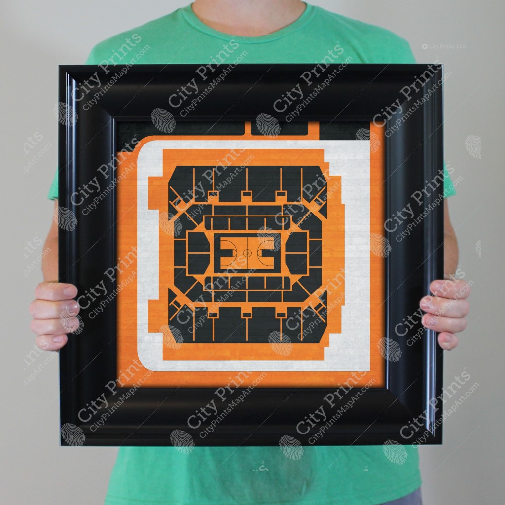 Gill Coliseum Map Art - City Prints