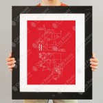 PlayStation 1 Computer Schematic - City Prints