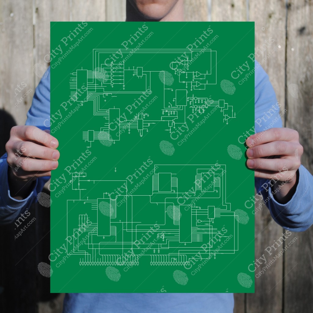 TRS-80 Computer Schematic - City Prints