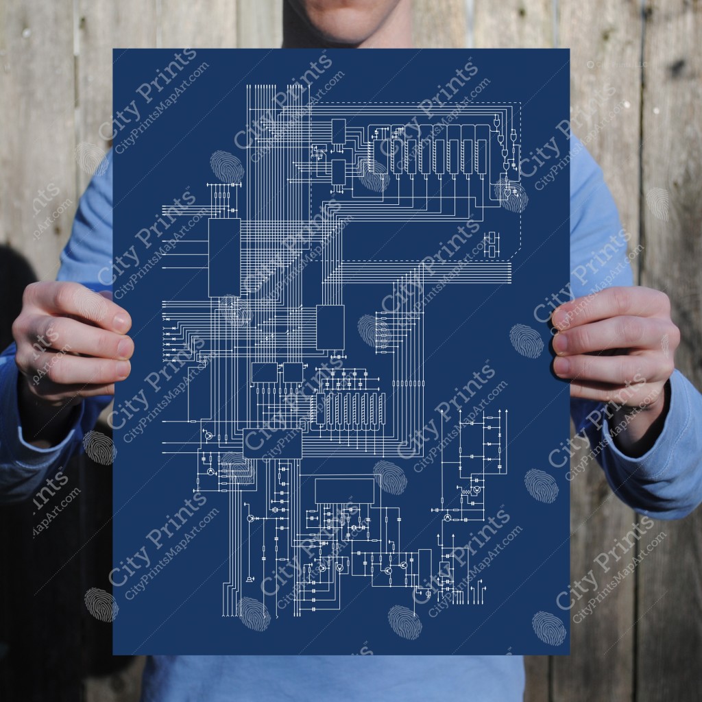 ZX Spectrum Computer Schematic - City Prints