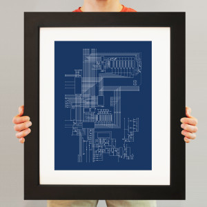 ZX Spectrum Computer Schematic - City Prints