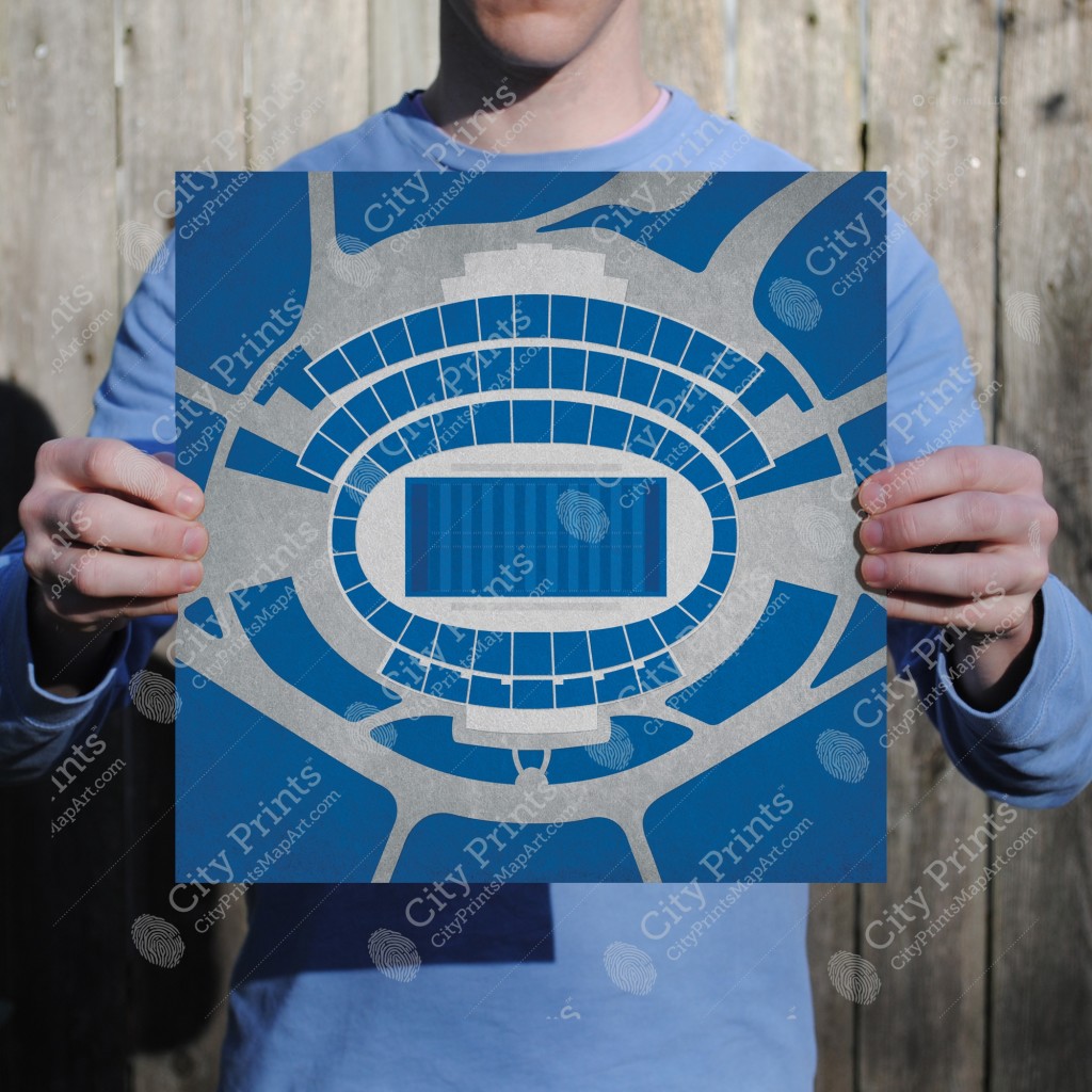 Falcon Stadium Map Art - City Prints