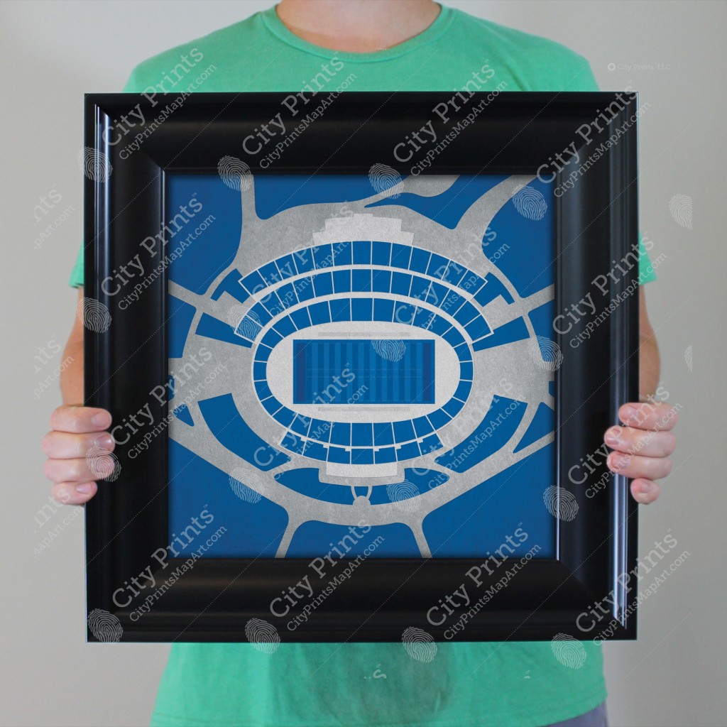 Falcon Stadium Map Art - City Prints