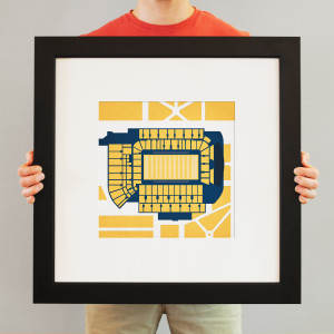 Bobby Dodd Stadium Map Art - City Prints