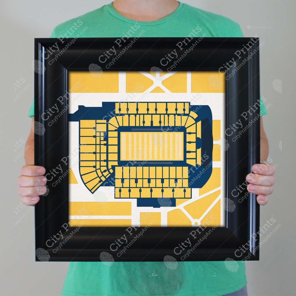 Bobby Dodd Stadium Map Art - City Prints