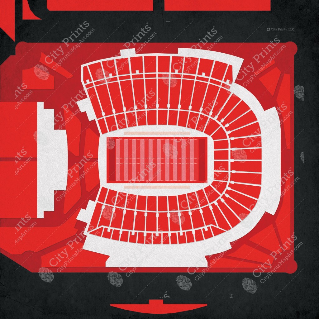 University of Louisville Campus Map Art - City Prints