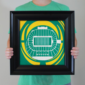 Autzen Stadium Map Art - City Prints
