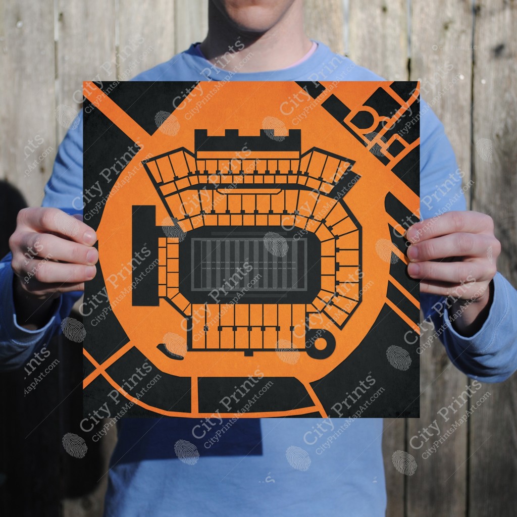 Reser Stadium Map Art - City Prints