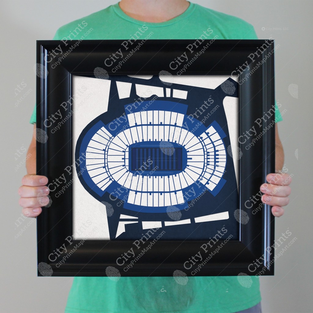 Beaver Stadium Map Art - City Prints