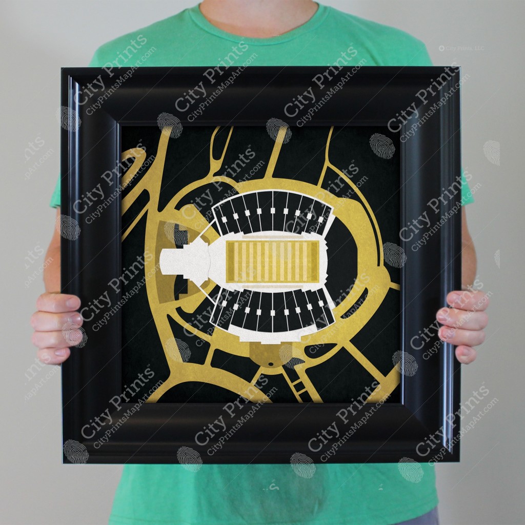 BB&T Field Map Art - City Prints