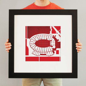 Camp Randall Stadium Map Art - City Prints