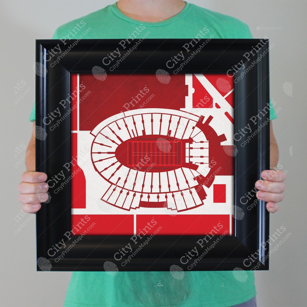 Camp Randall Stadium Map Art - City Prints
