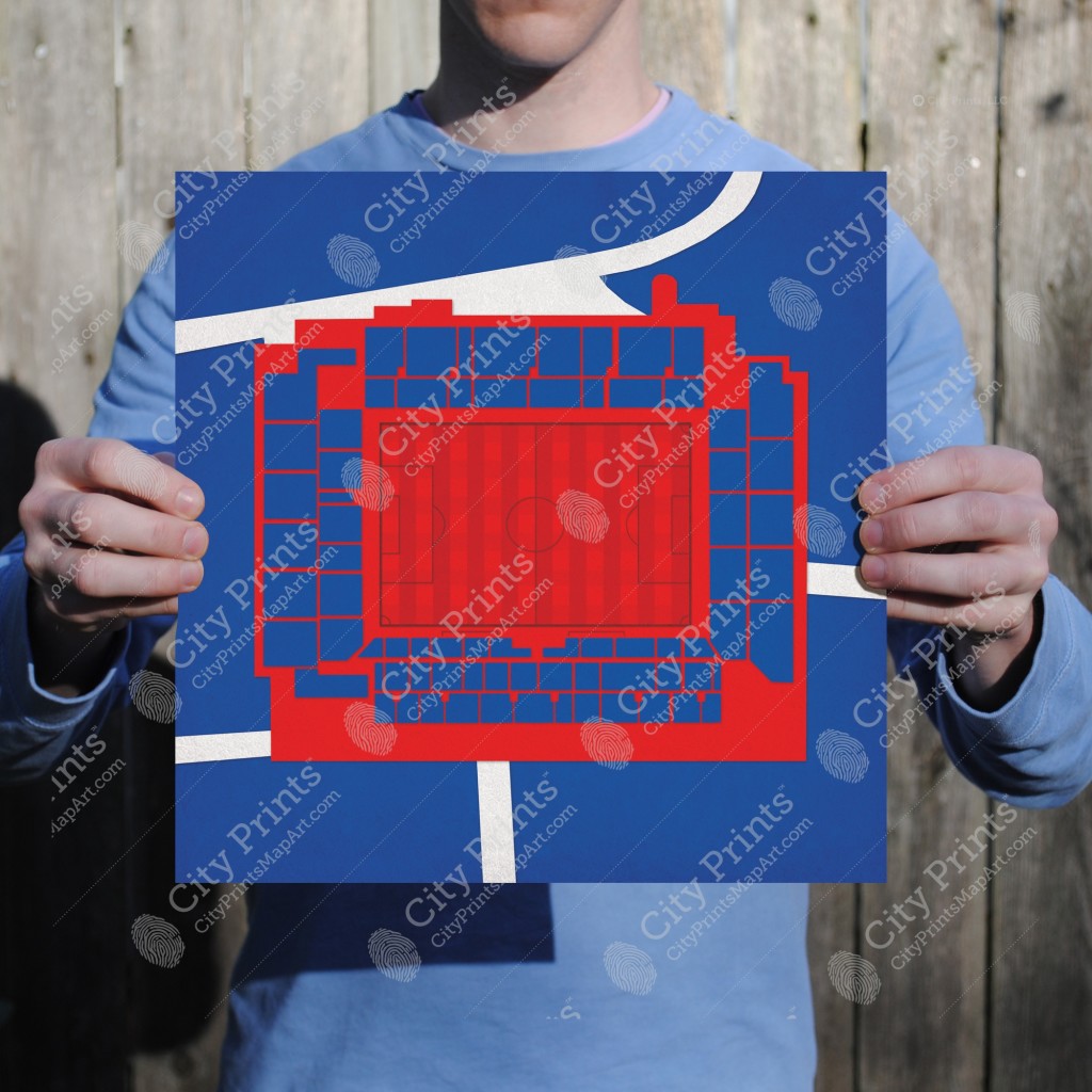 Loftus Road Map Art - City Prints