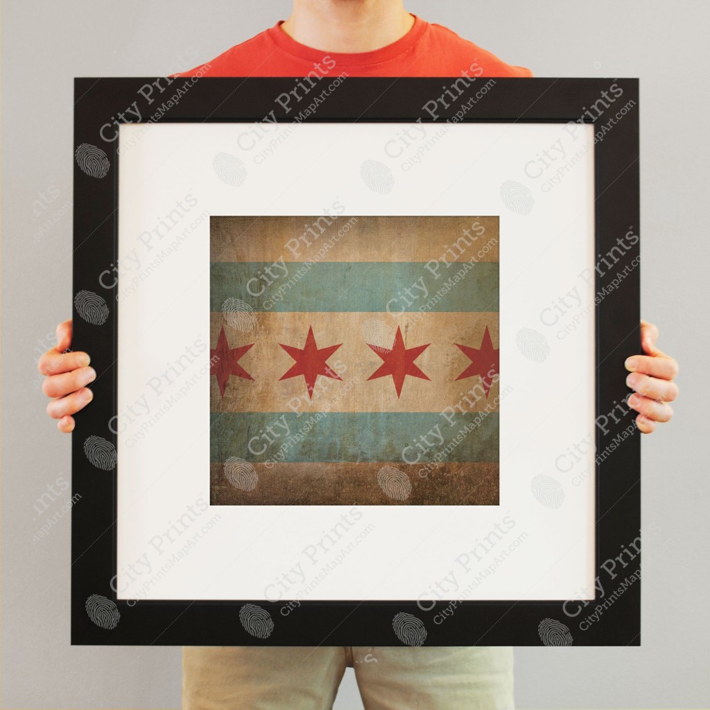 Chicago Flag Art - City Prints