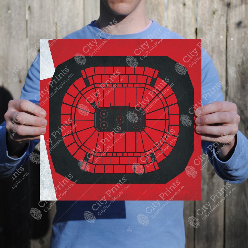 Prudential Center Map Art - City Prints