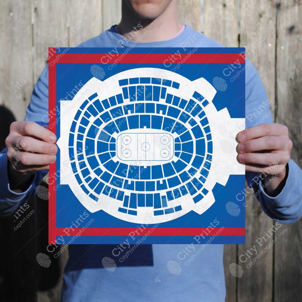 Madison Square Garden Map Art - City Prints