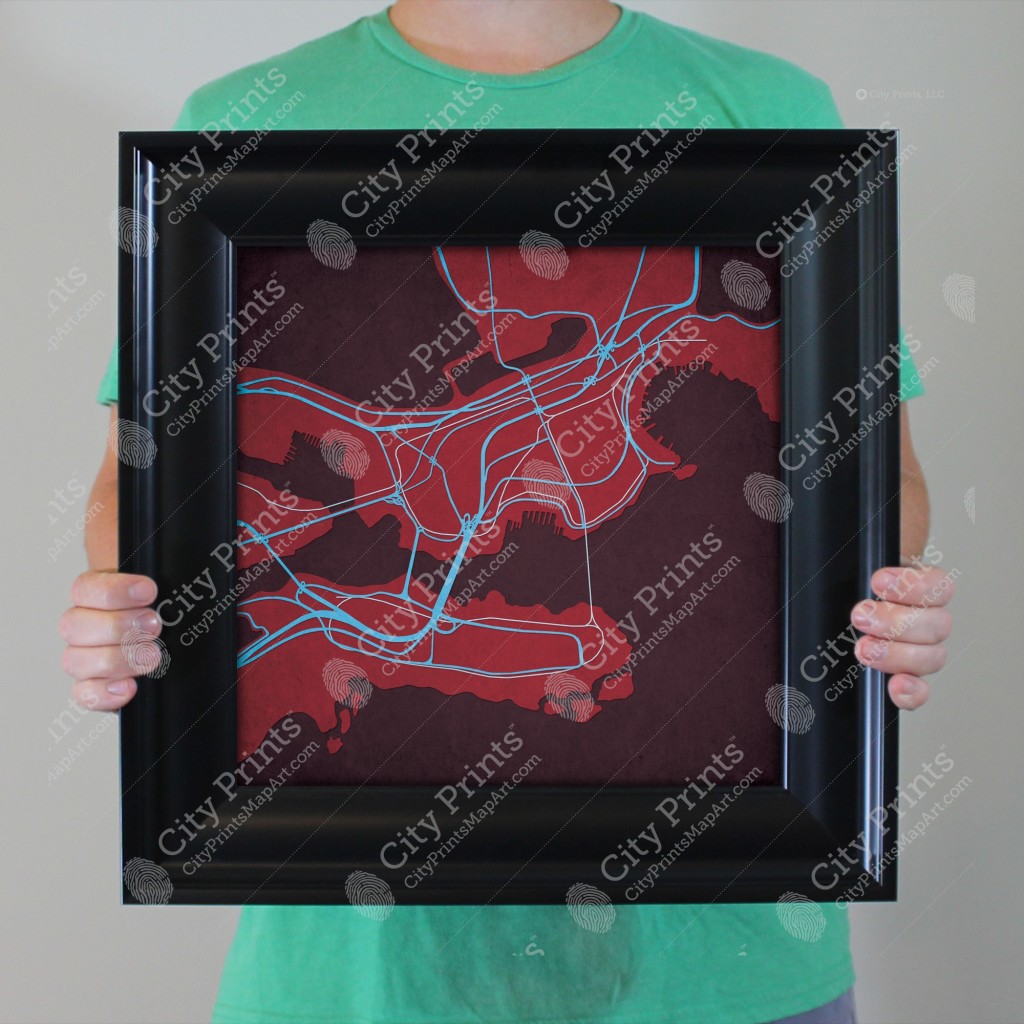 Bludhaven Map Art - City Prints