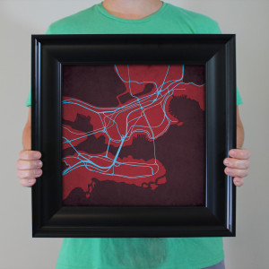 Bludhaven Map Art - City Prints