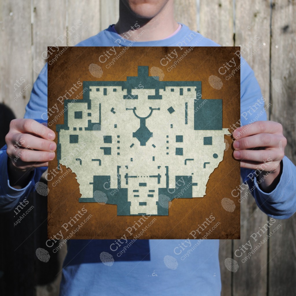 Gears of War, Mercy Map Art - City Prints