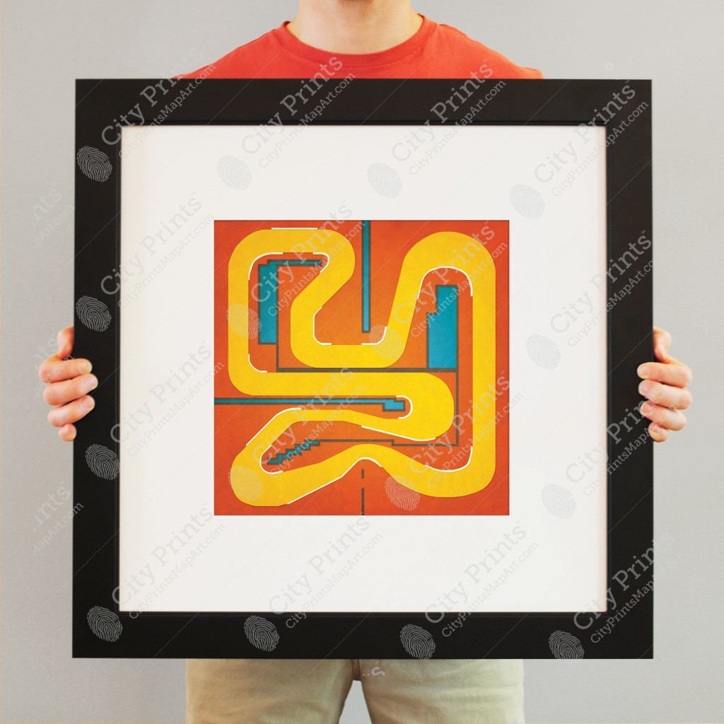 Super Mario Kart, Mario Circuit Map Art - City Prints
