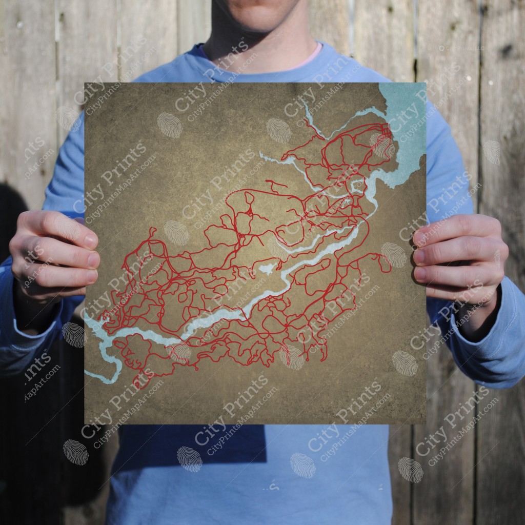 Red Dead Redemption, Rock City Map Art - City Prints