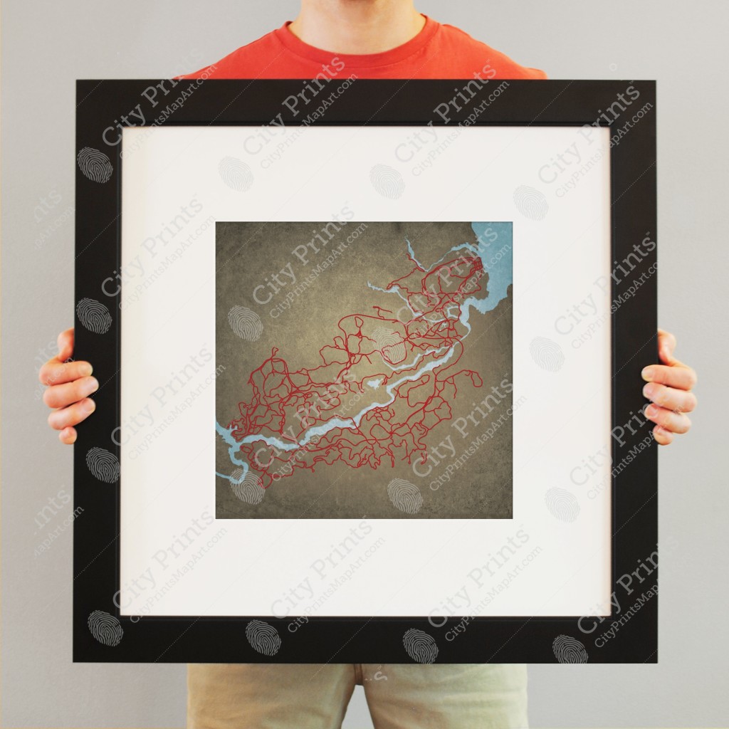 Red Dead Redemption, Rock City Map Art - City Prints