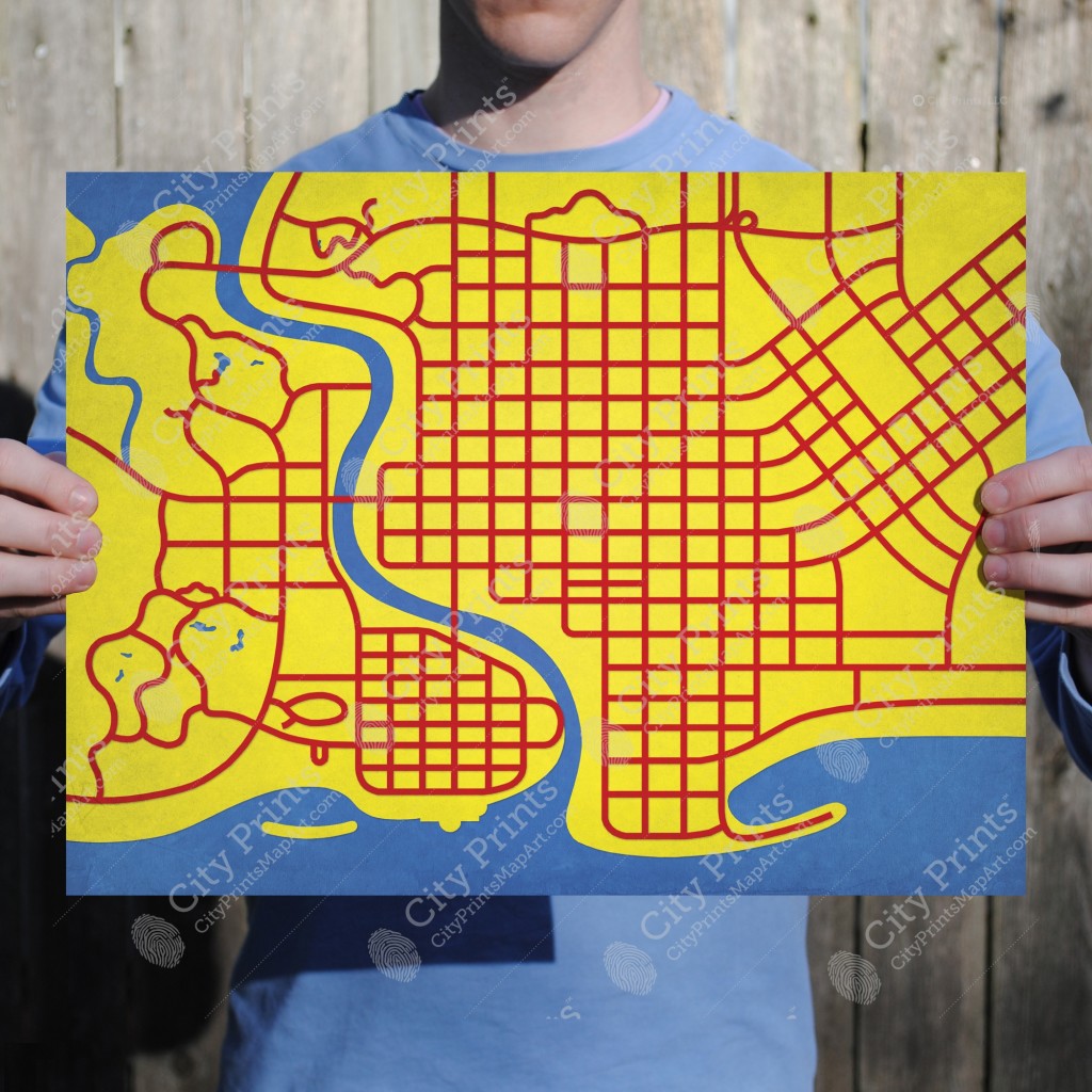 The Simpson, Springfield Map Art - City Prints