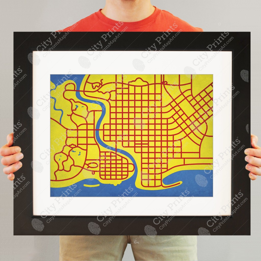 The Simpson, Springfield Map Art - City Prints