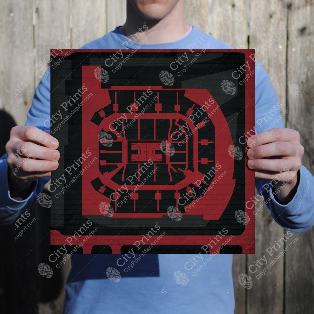 JQH Arena Map Art - City Prints