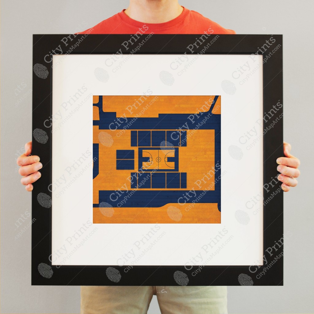 Skyhawk Arena Map Art - City Prints