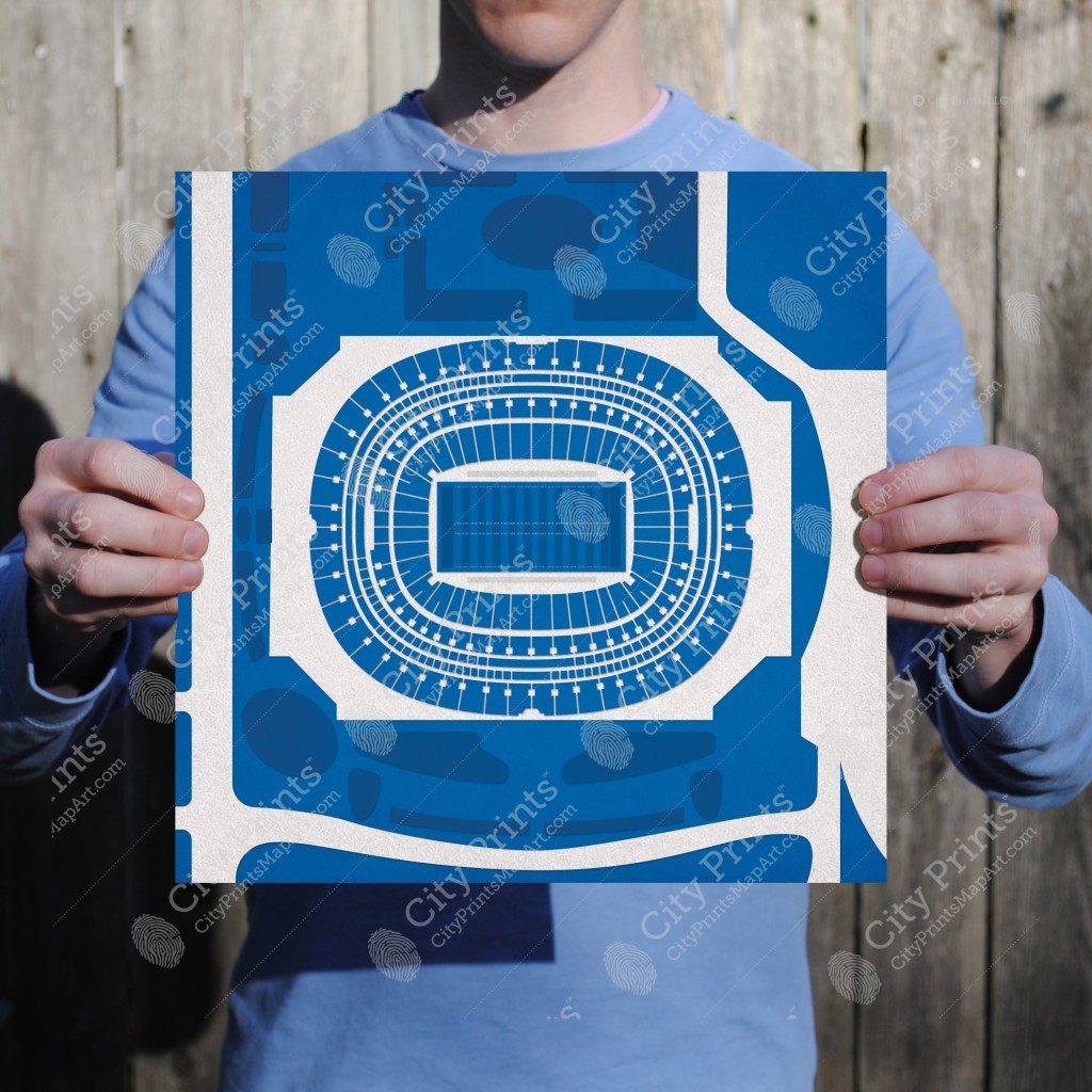 Georgia Dome Map Art - City Prints