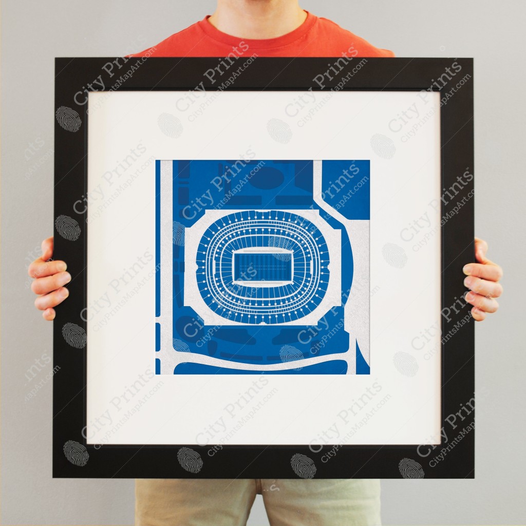 Georgia Dome Map Art - City Prints