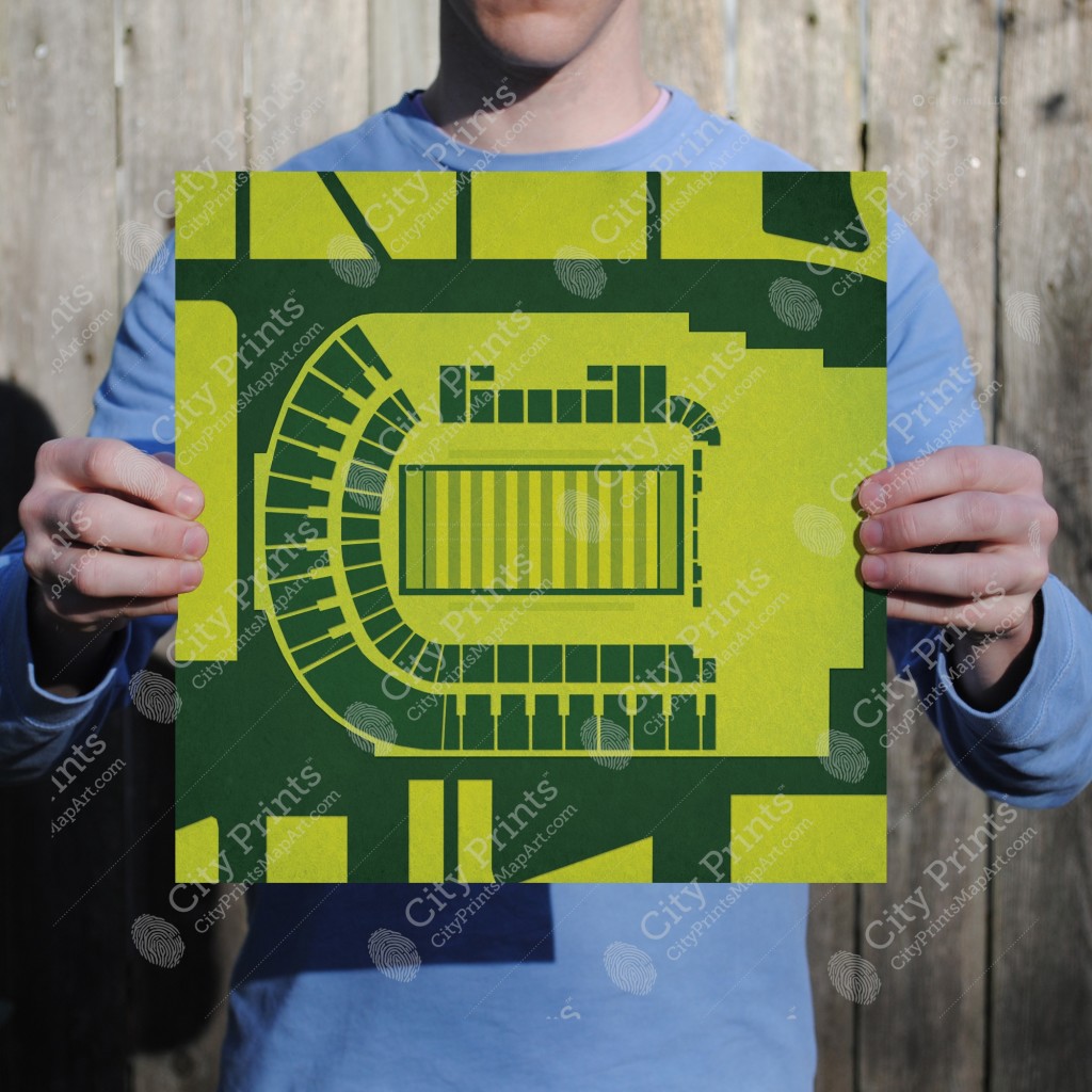 Providence Park Map Art - City Prints