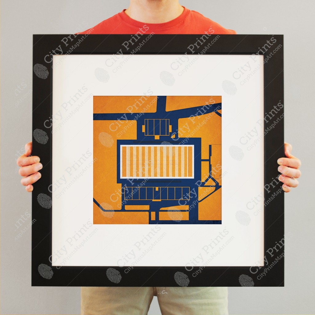 Hardy M. Graham Stadium Map Art - City Prints