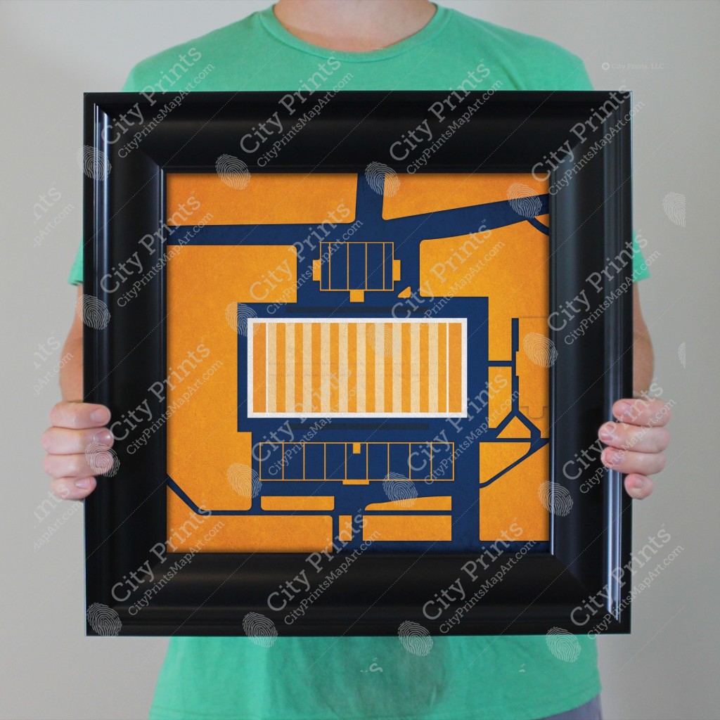 Hardy M. Graham Stadium Map Art - City Prints