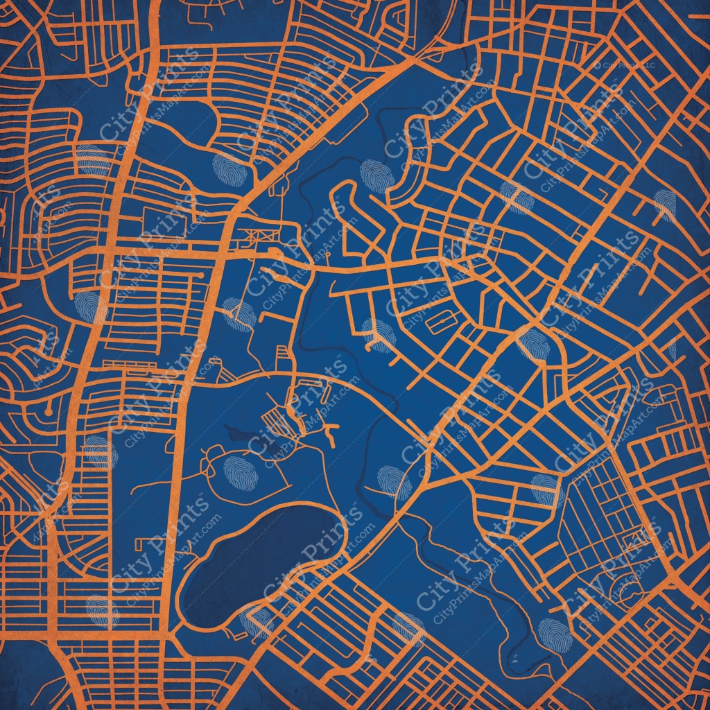 Morgan State University Campus Map Art - City Prints