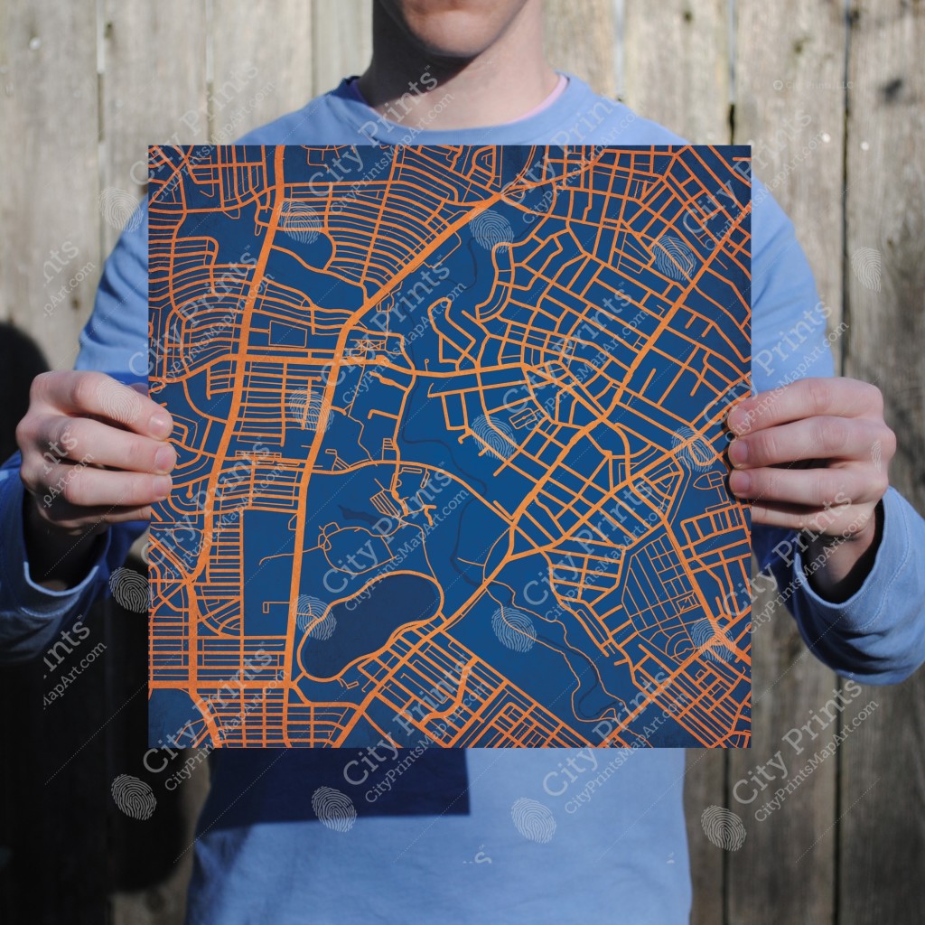 Morgan State University Campus Map Art - City Prints