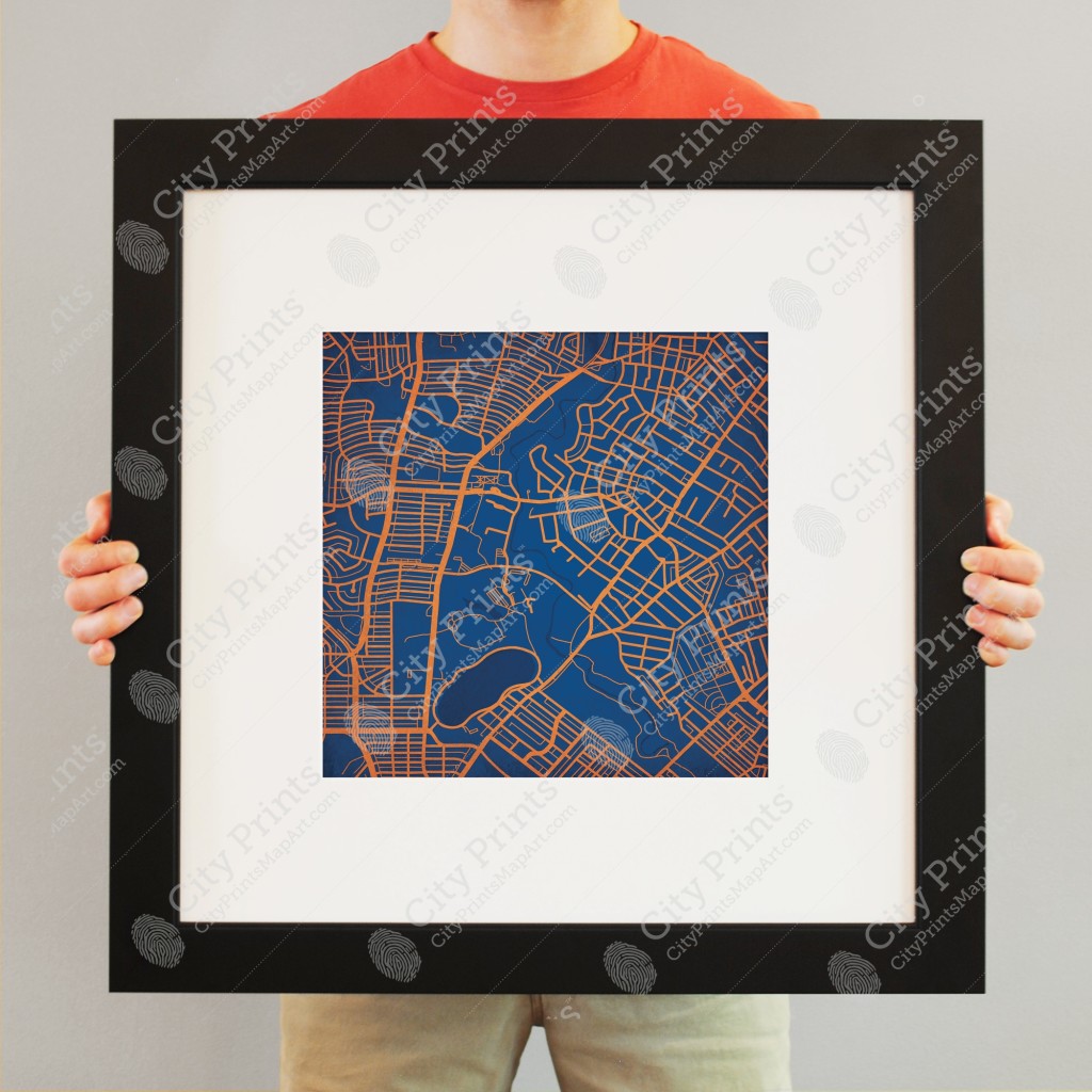 Morgan State University Campus Map Art - City Prints